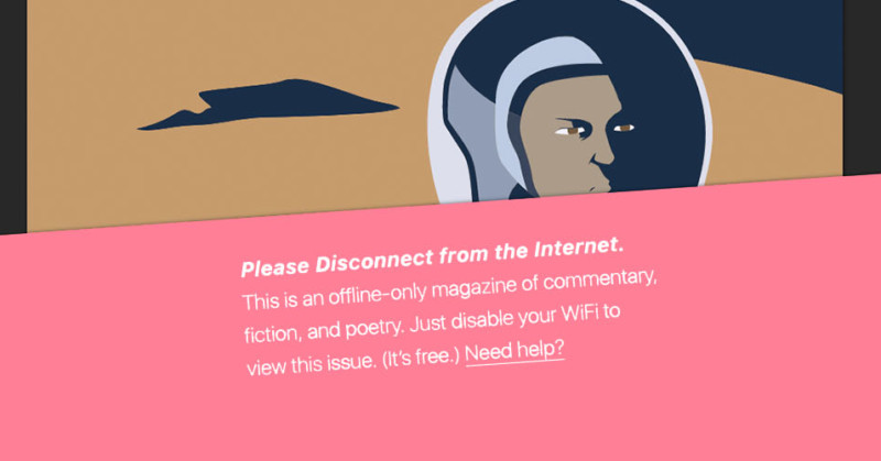 A new digital magazine forces you to unplug from the internet ...