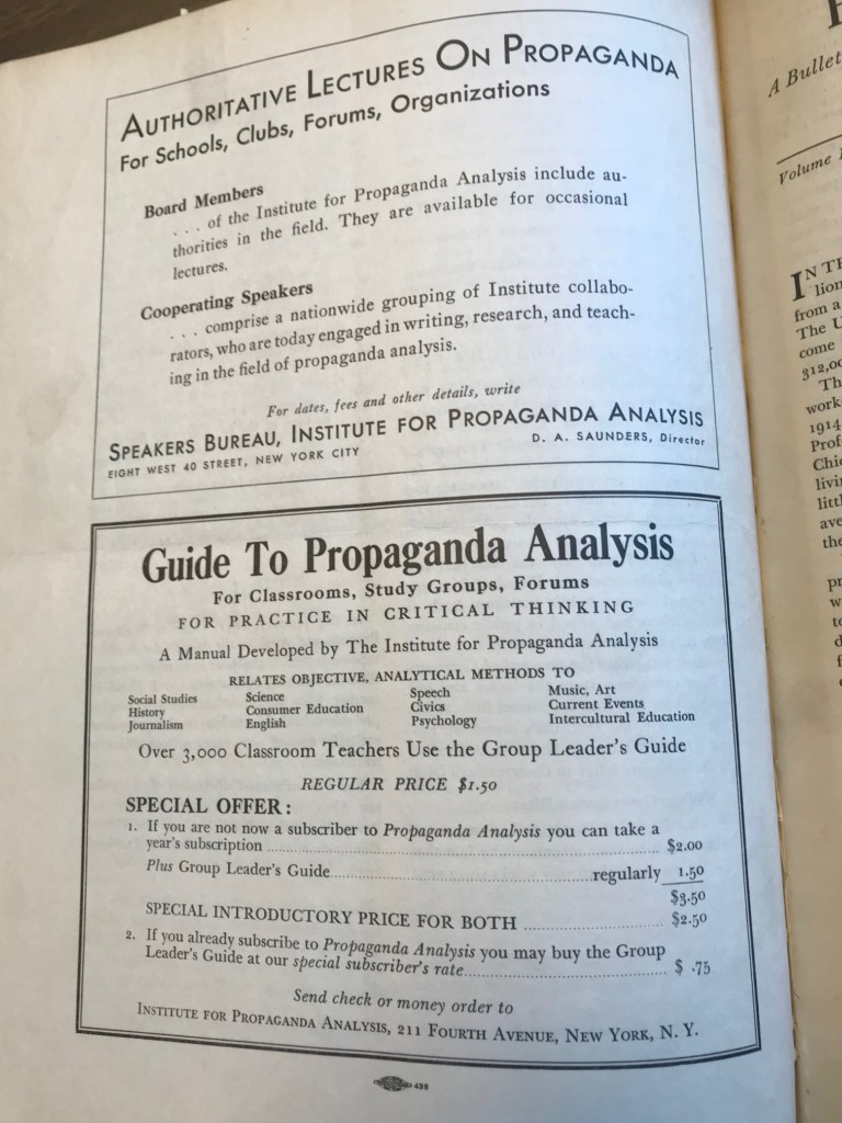 Fighting disinformation with media literacy—in 1939 - Columbia ...