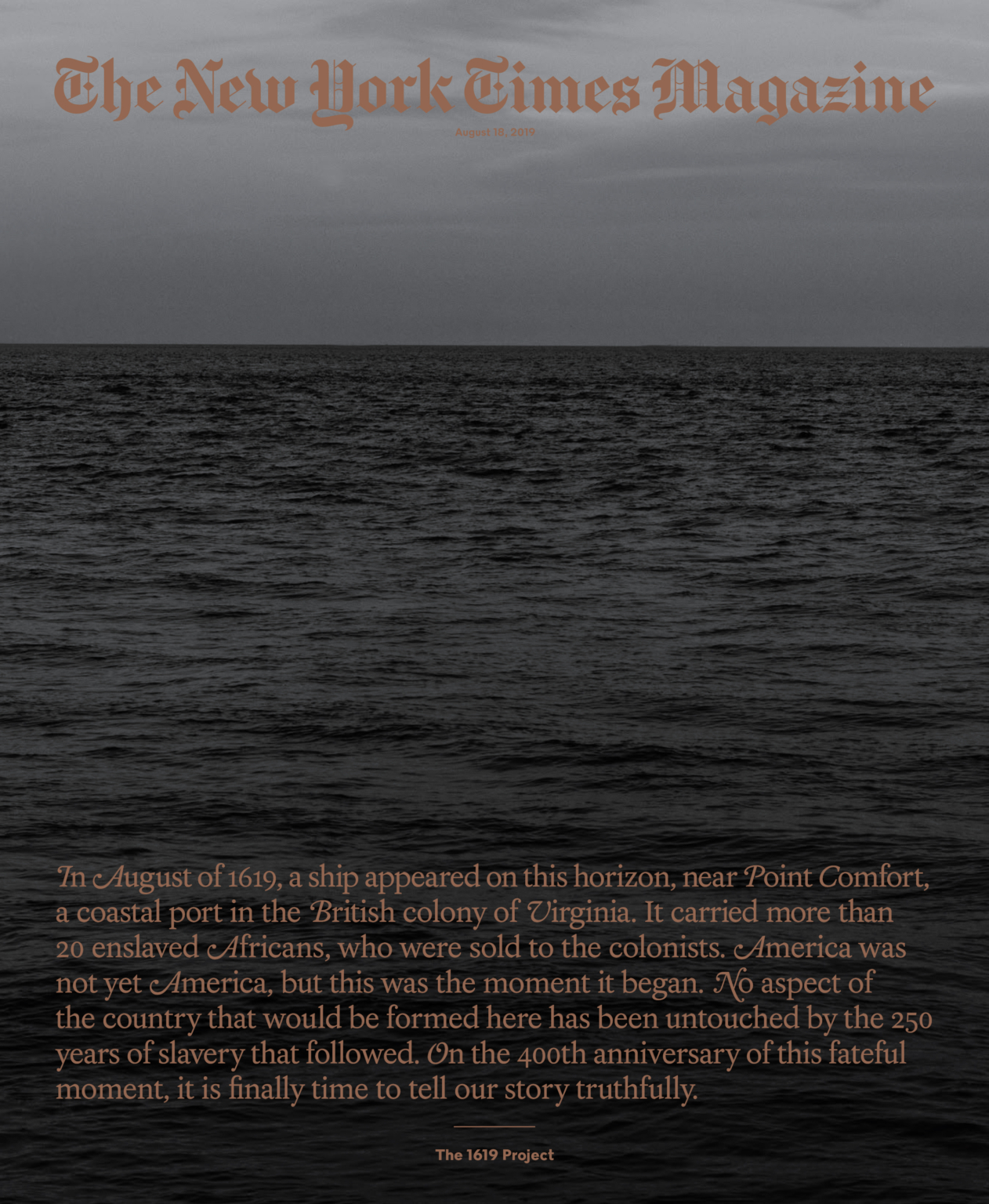 The 1619 Project and the stories we tell about slavery - Columbia ...